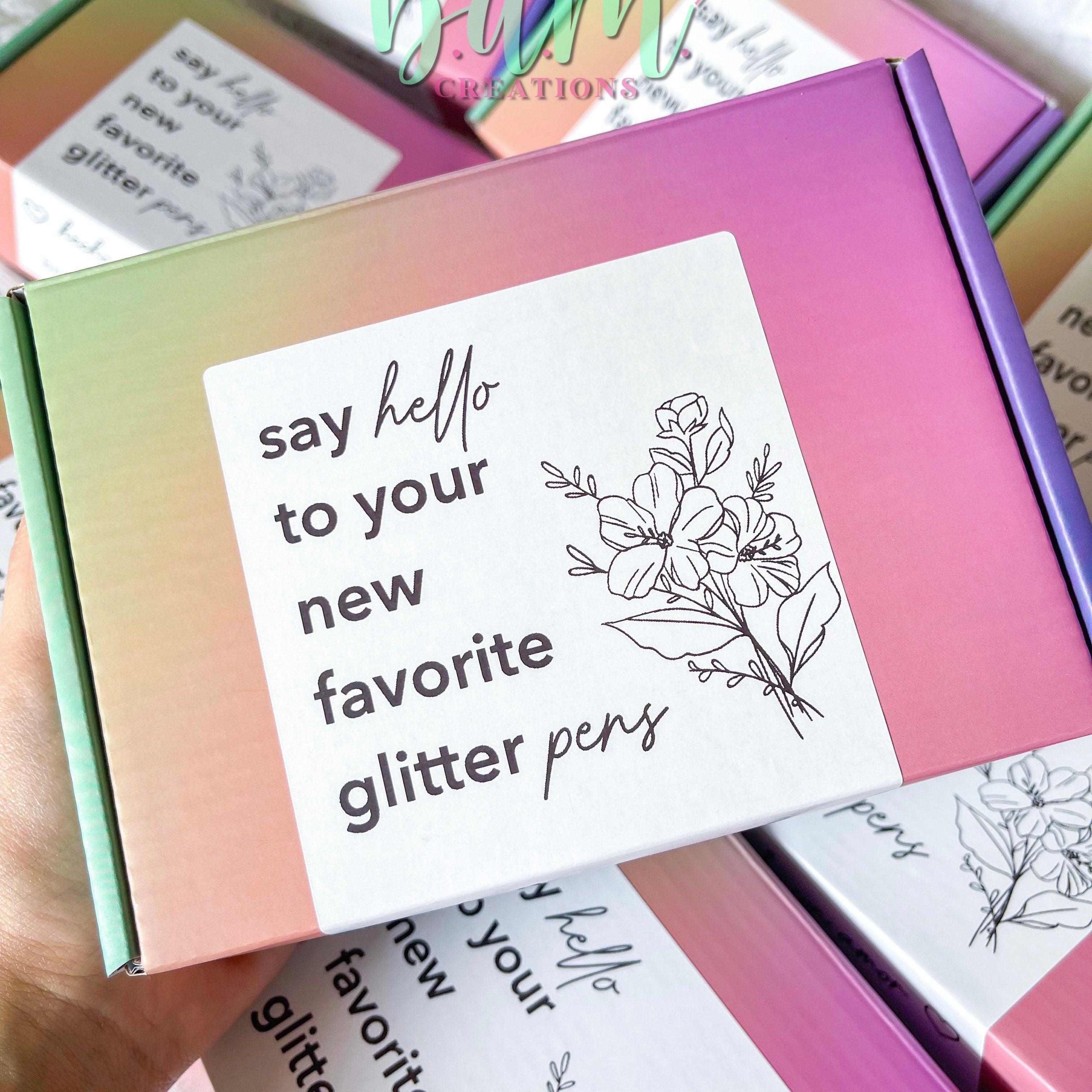 Glitter Pen Subscription Box | B.A.M. Creations